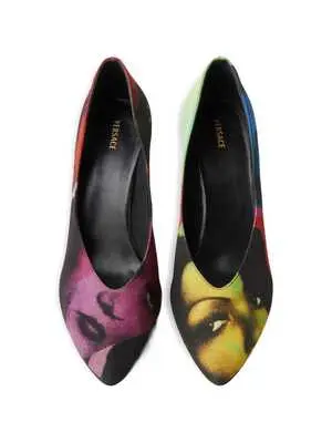 Versace Printed Pumps - Multicolor