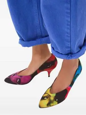 Versace Printed Pumps - Multicolor