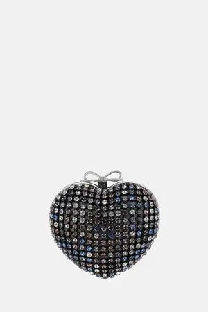 SELF-PORTRAIT Heart Crystal Clutch