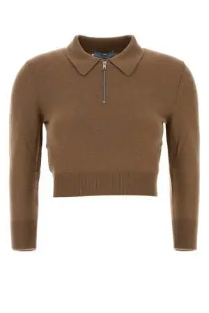 Prada Camel Cashmere Sweater - Brown