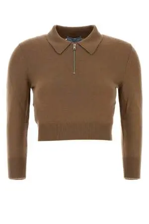 Prada Camel Cashmere Sweater - Brown