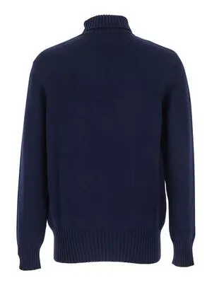 Givenchy Logo Turtleneck Wool Sweater - Multicolor
