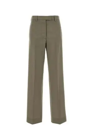 Miu Miu Sage Mohair Blend Palazzo Pant - Green