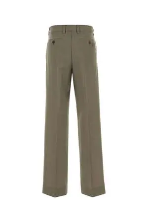Miu Miu Sage Mohair Blend Palazzo Pant - Green