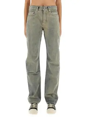 Rick Owens Pants Concordians Fog Cut - Gray