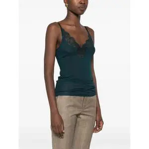 Saint Laurent Neutrals Tops Vests & Tank Tops