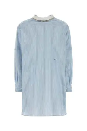 Prada Embroidered Poplin Blouse - Multicolor