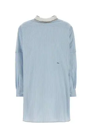 Prada Embroidered Poplin Blouse - Multicolor
