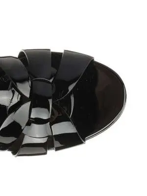 Saint Laurent Tribute Platform Sandals - Black