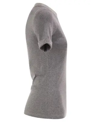 Peserico Stretch Cotton Jersey T-shirt - Gray