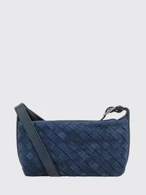 Bottega Veneta Traveler Woven Suede Bag
