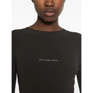 Alexander Wang Ribbed Logo Knit Top