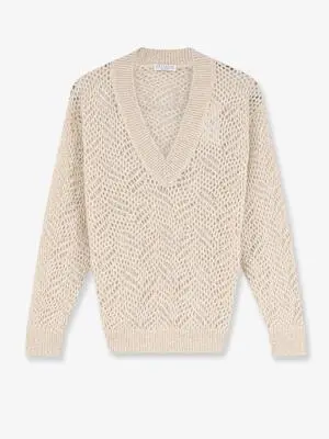 Brunello Cucinelli Cashmere Sweater - Cream