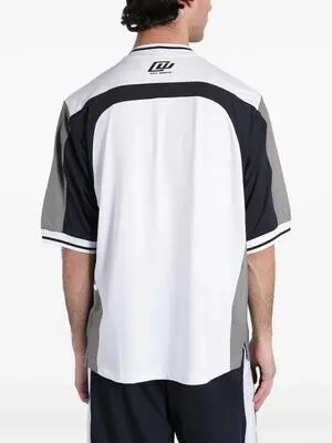 Off-White V-neck T-shirt With Logo Print