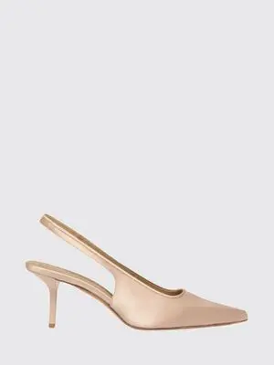 Max Mara Airone Satin Slingback Pumps - Pink