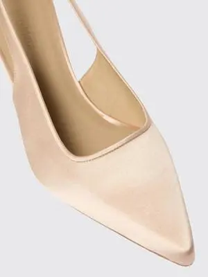 Max Mara Airone Satin Slingback Pumps - Pink