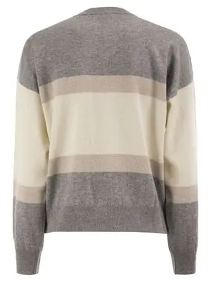 Peserico Virgin Wool, Silk, And Cashmere Jumper - Multicolor