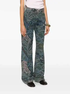 Etro Paisley Print Jeans
