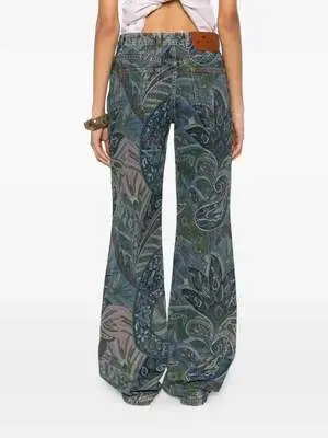 Etro Paisley Print Jeans