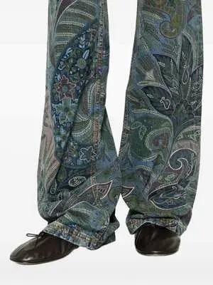 Etro Paisley Print Jeans