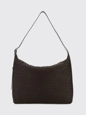 Bottega Veneta Traveler Intrecciato Leather Bag - Brown