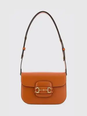 Gucci Horsebit 1955 Grained Leather Bag - Brown