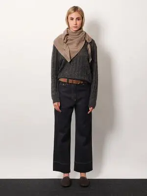 Brunello Cucinelli Wool Blend Sweater With All-over Sequins