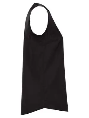 Brunello Cucinelli Stretch Silk Satin Top - Black