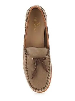 Valentino Garavani Leather Loafers - Brown
