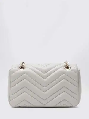 Gucci Gg Marmont Chevron Quilted Nappa Mini Bag - White