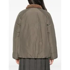 Brunello Cucinelli Shearling Collar Puffer Jacket