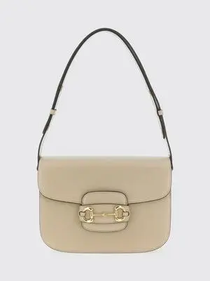 Gucci Horsebit 1955 Leather Bag - Cream