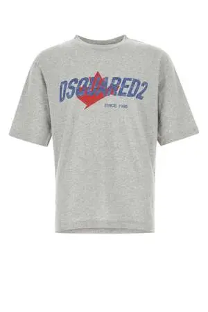 Dsquared2 Grey Cotton Blend T-shirt - Gray