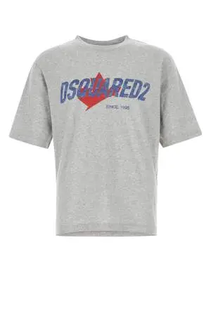 Dsquared2 Grey Cotton Blend T-shirt - Gray