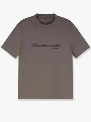 Brunello Cucinelli Cotton T-shirt With Front Embroidery - Multicolor