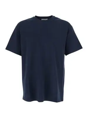 Givenchy Blue T-shirt With Logo On The Front In Cotton - Multicolor
