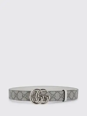 Gucci Gucci Women Reversible Gg Marmont Belt In Gg Supreme Canvas And Leather Gucci Cream