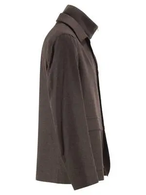 Herno Silk & Cashmere Jacket - Brown