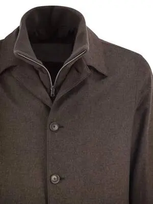 Herno Silk & Cashmere Jacket - Brown