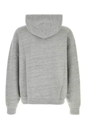 Dsquared2 Melange Grey Cotton Oversize Sweatshirt - Gray