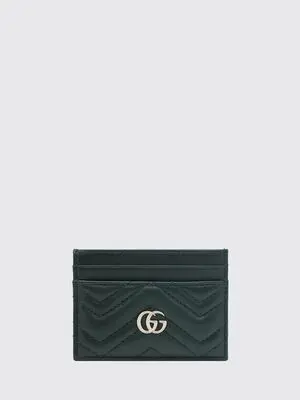 Gucci Gg Marmont Matelasse Nappa Card Holder - Green