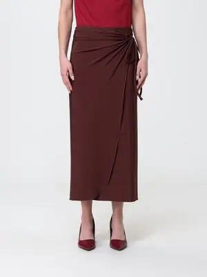 Max Mara Viscose Wrap Skirt - Purple