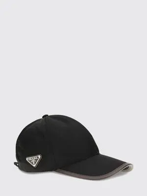 Prada Technical Fabric Baseball Cap - Black