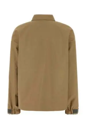 Miu Miu Beige Tech Fabric Windbreaker
