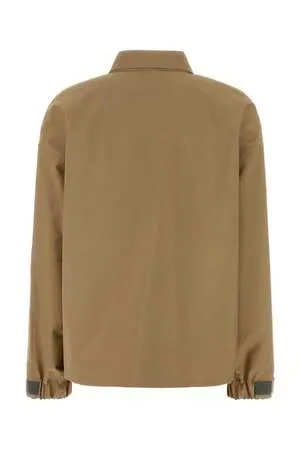 Miu Miu Tech Fabric Windbreaker - Brown
