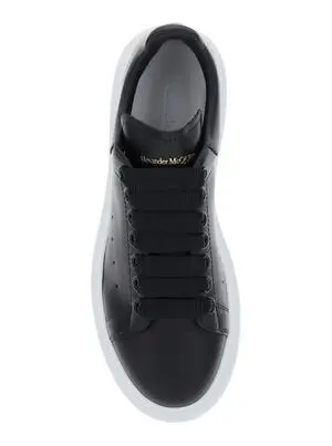 Alexander McQueen Leather Low Top Sneakers - Black