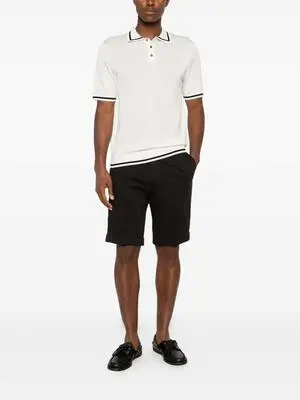 MONTECORE Knit Polo With Contrasting Trim