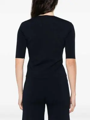 Max Mara Embossed Knit Top - Blue
