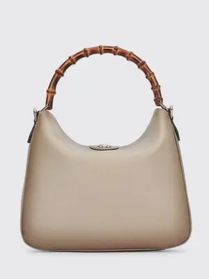 Gucci Diana Grained Leather Handbag - Cream
