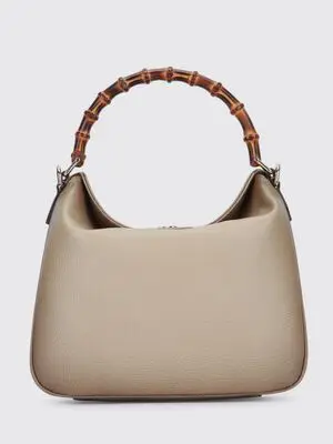 Gucci Diana Grained Leather Handbag - Cream